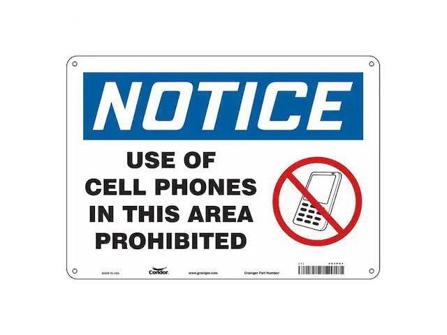 Click here for CONDOR 451P61 Safety Sign Cell Phone  10 in H  14... prices