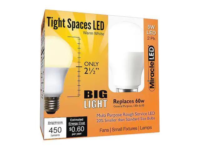 Click here for MIRACLE LED 602189 5 W  Compact LED Bulb  White  A... prices