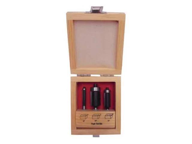 Click here for ZORO SELECT 16Y598 Router Bit Set Flush Trim 3 Pc prices