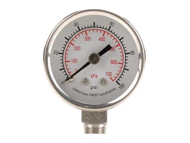 Click here for ZORO SELECT 4FMJ2 Commercial Pressure Gauge  0 to... prices