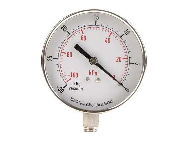Click here for ZORO SELECT 4FMP4 Vacuum Gauge Test 3-1/2 In prices