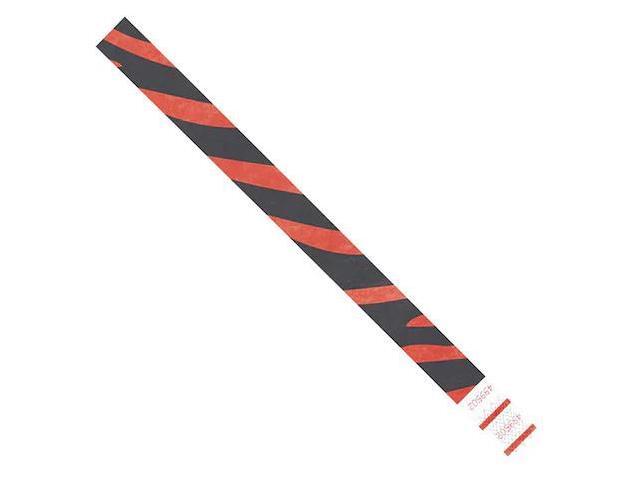 Click here for TYVEK WR108RD Tyvek Wristbands  3/4 x 10  Red Zebr... prices