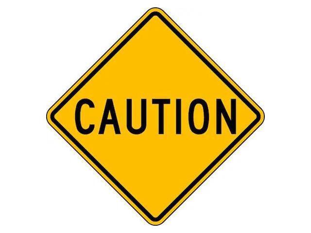 Click here for LYLE LW9-11B-24DA Traffic Sign 24 x 24In BK/YEL DM... prices
