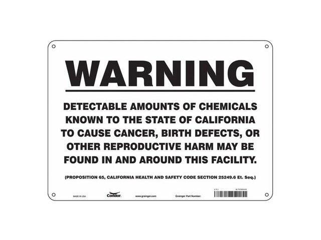 Click here for CONDOR 475U65 Safety Sign 14 Wx10 H 0.032 Thicknes... prices