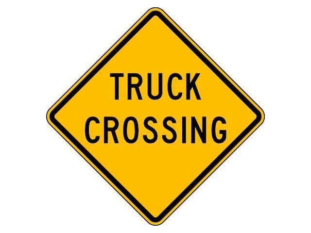 Click here for LYLE W11-10TC-24DA Traffic Sign 24 x 24In BK/YEL D... prices