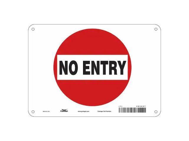 Click here for CONDOR 480H07 Safety Sign  Polyethylene  10 in W... prices