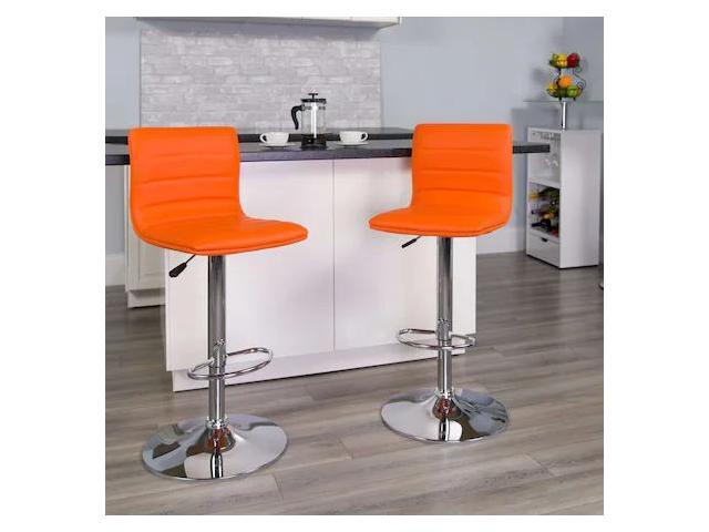 Click here for FLASH FURNITURE 2-CH-92023-1-ORG-GG Orange Vinyl A... prices