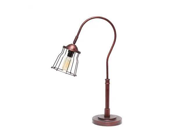 Click here for Lalia Home Rustic Caged Shade Table Lamp  Red Bron... prices