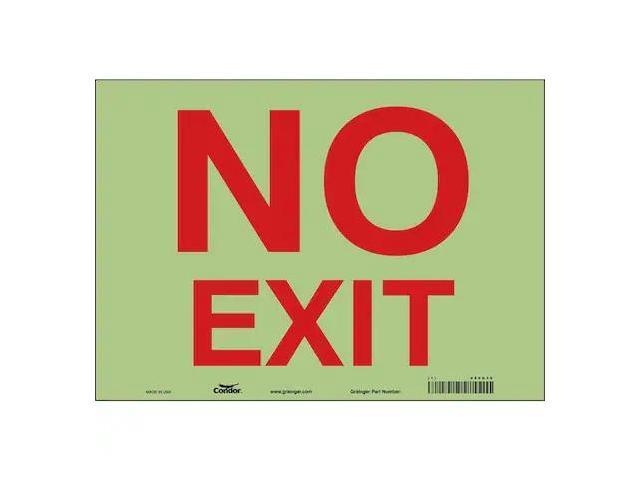 Click here for CONDOR 480H30 Exit Sign  Vinyl  14 W  10 H  No Exi... prices