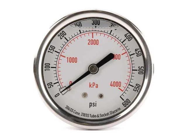 Click here for ZORO SELECT 4CFU2 Commercial Pressure Gauge  0 to... prices