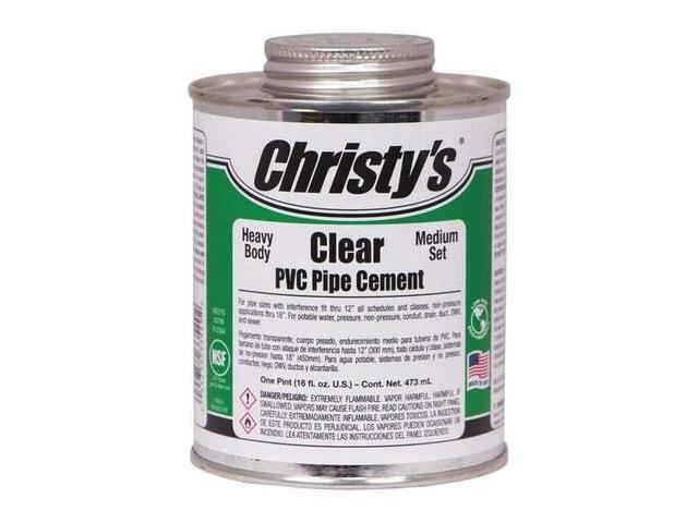 Click here for CHRISTYS RH-HCLV-PT-12 Pipe Cement Clear 16 oz. prices