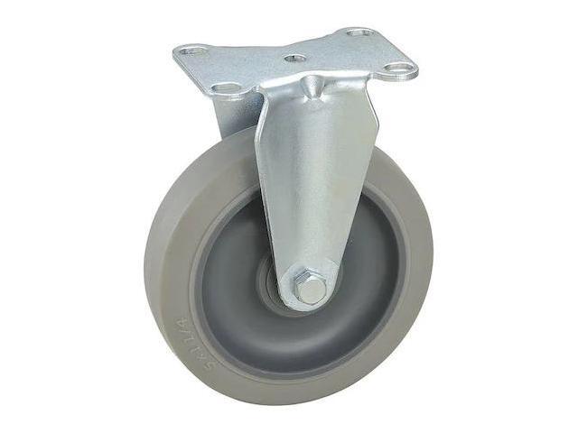 Click here for ZORO SELECT 4DE69 Rigid Plate Caster TPR 5 in. 250... prices