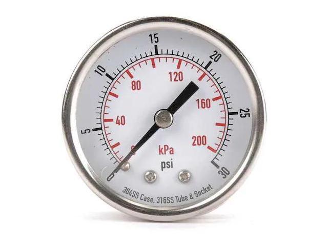 Click here for ZORO SELECT 4FMU7 Commercial Pressure Gauge  0 to... prices