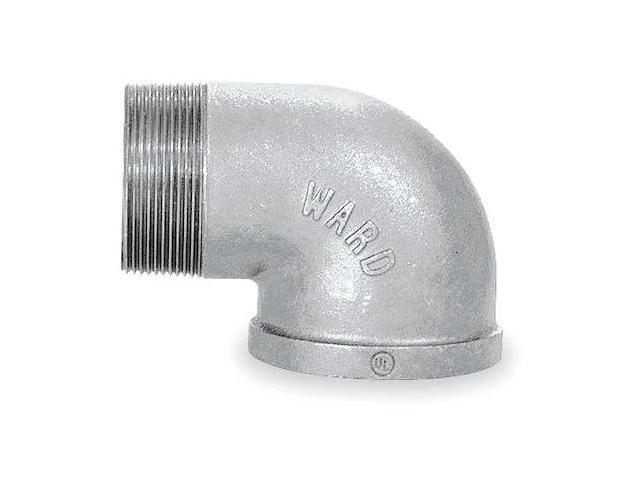 Click here for ZORO SELECT 2WJ14 3 FNPT x MNPT Galvanized 90 Degr... prices