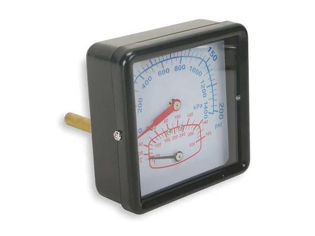Click here for ZORO SELECT 4CFC9 Boiler Gauge Square 0-200PSI 80... prices