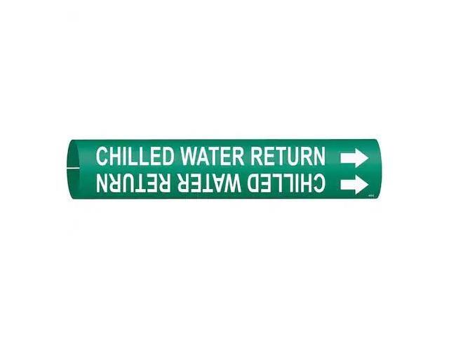 Click here for BRADY 4023-C Pipe Marker Chilled Water Return Gree... prices