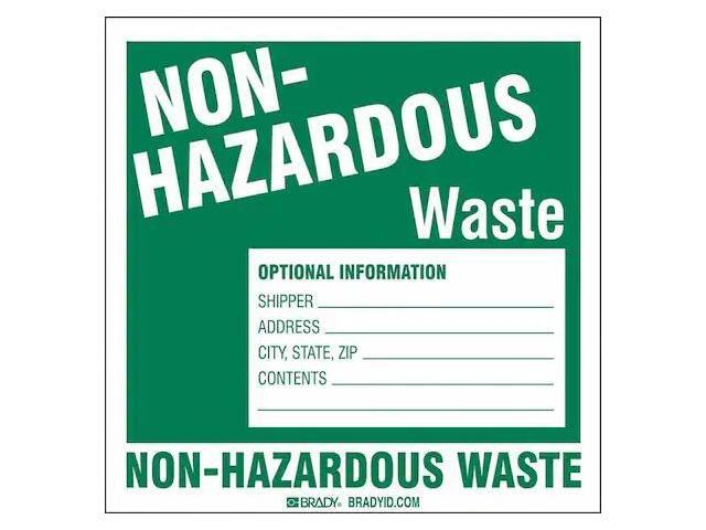 Click here for BRADY 121154 Hazardous Waste Label Vinyl PK100 prices
