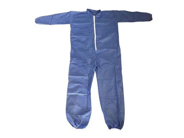 Click here for CONDOR 26W816 Collared Disposable Coveralls  L  Bl... prices
