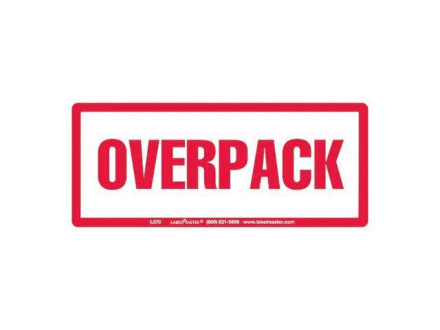 Click here for LABELMASTER L370 Over Pack Label  2-1/2inx6in  Pap... prices