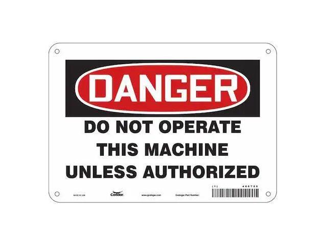 Click here for CONDOR 486T66 Safety Sign  7 in Height  10 in Widt... prices