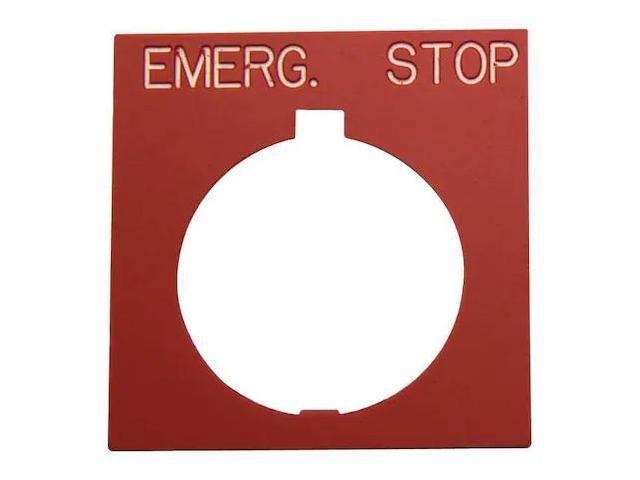 Click here for EATON HT8SP13 Legend Plate Square Emerg. Stop Blac... prices