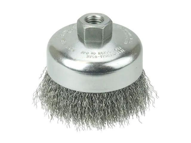 Click here for WEILER 14016 4 Crimped Wire Cup Brush .0118 Steel... prices