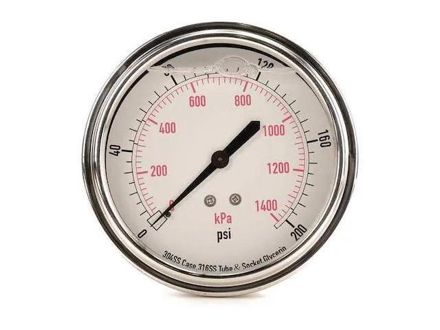 Click here for ZORO SELECT 4CFV4 Commercial Pressure Gauge  0 to... prices
