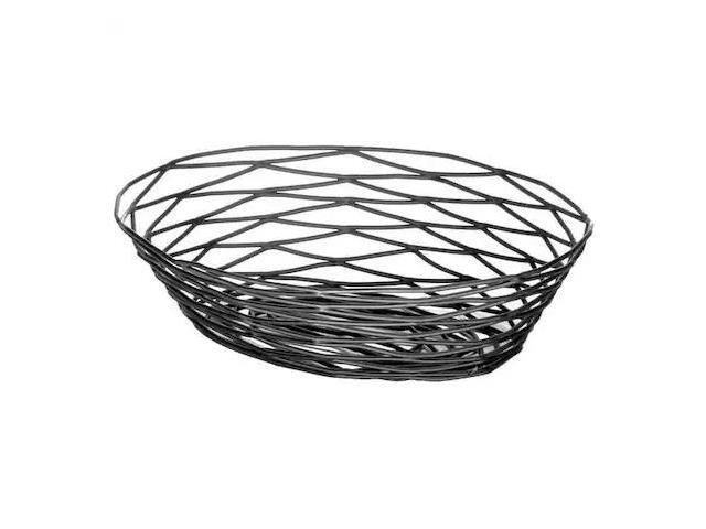 Click here for TABLECRAFT BK17409 Artisian Basket  Oval  Black Me... prices