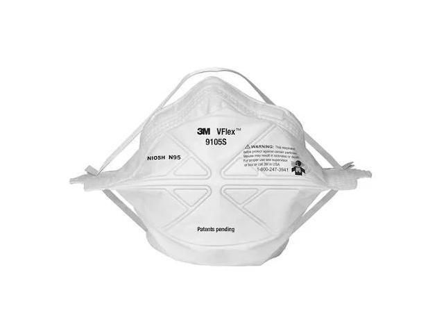 Click here for 3M 9105S Disposable Respirator  N95  Flat-Fold  Du... prices