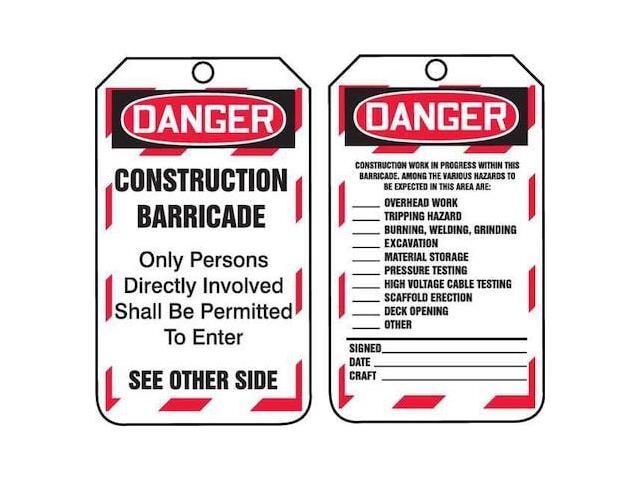 Click here for ACCUFORM TAB102PTP Danger Tag 5-3/4 x 3-1/4 PK25 prices