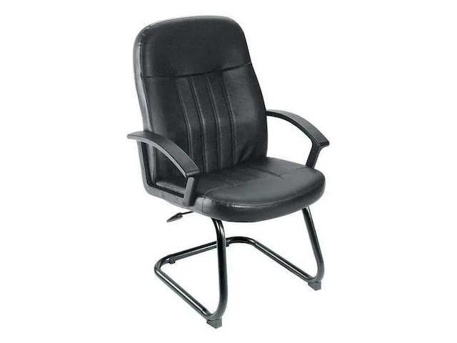 Click here for ZORO SELECT 6GNN5 Black Guest Chair  25 1/2 W 26 L... prices