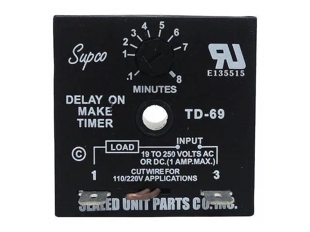 Click here for SUPCO TD69 Encapsulated Timer Relay 50/60 Hz prices