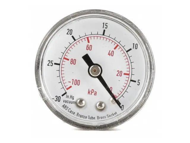 Click here for ZORO SELECT 4FLZ2 Vacuum Gauge 30to0 in Hg Vac -10... prices