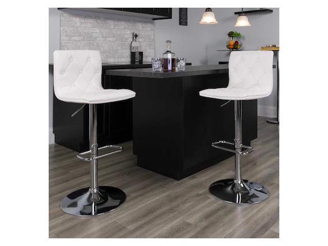 Click here for 2 Pk. Contemporary Tufted White Vinyl Adjustable H... prices