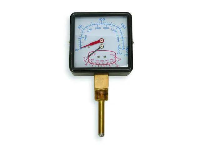 Click here for ZORO SELECT 4CFD1 Boiler Gauge Square 0-200PSI 80... prices