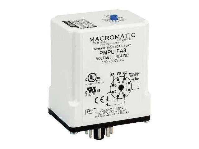 Click here for MACROMATIC PMPU-FA8 3 Phase Monitor Relay SPDT 500... prices