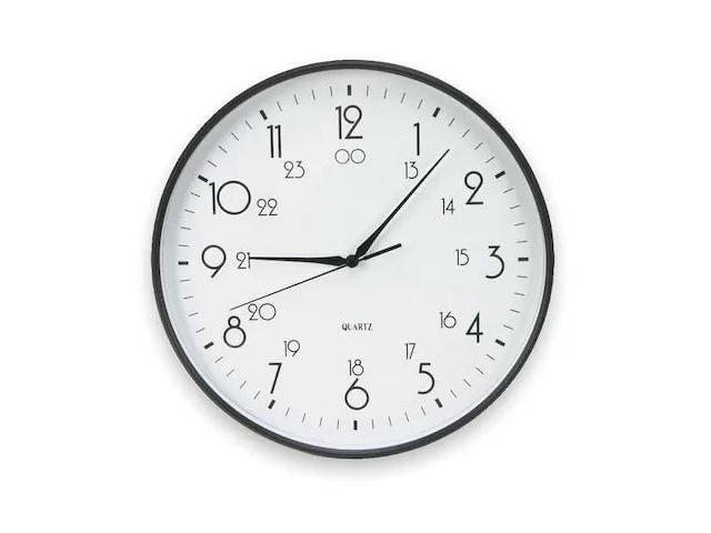 Click here for ZORO SELECT 2CHZ8 12 Analog Quartz Wall Clock  Bla... prices