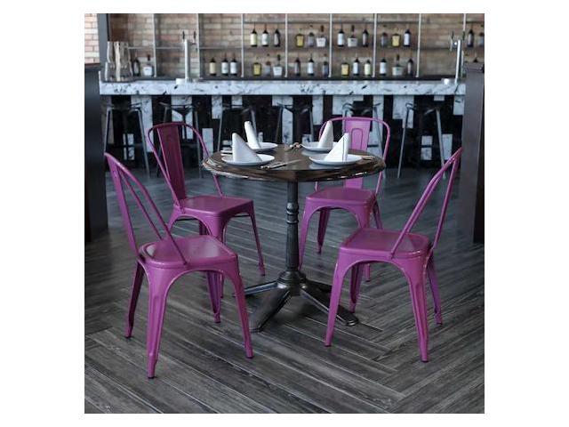 Click here for FLASH FURNITURE 4-ET-3534-PUR-GG Purple Metal Indo... prices