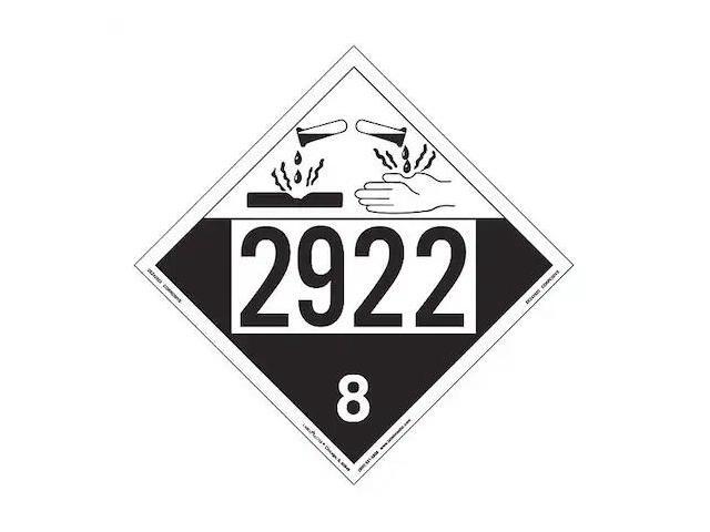 Click here for LABELMASTER ZEZ42922 Corrosive Placard UN 2922 PK2... prices