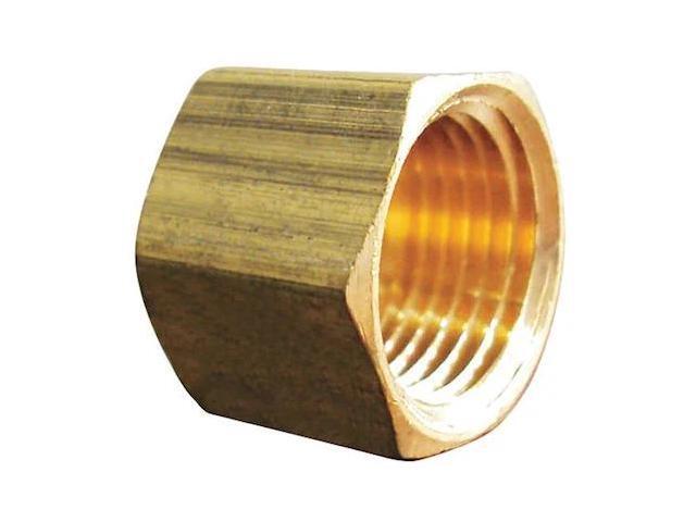 Click here for ZORO SELECT 6AYZ2 1/8 FNPT Brass Cap prices
