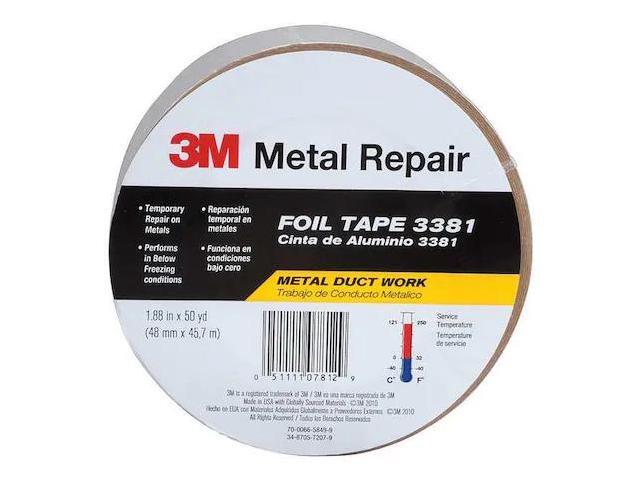 Click here for 3M 3381 Foil Tape 2-53/64 in. x 49 yd. Silver prices