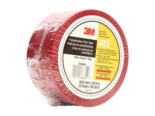 Click here for 3M 483 Film Tape Polyethylene Red 2 In x 36 Yd prices