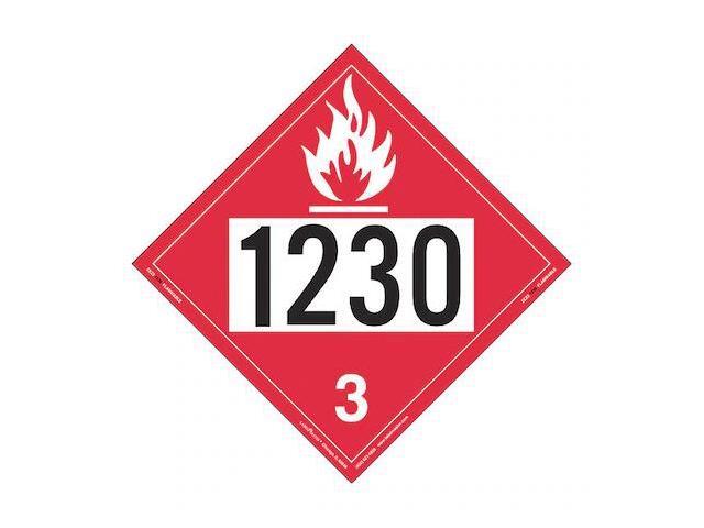 Click here for LABELMASTER ZEZ21230 Flammable Liquid Placard 1230... prices