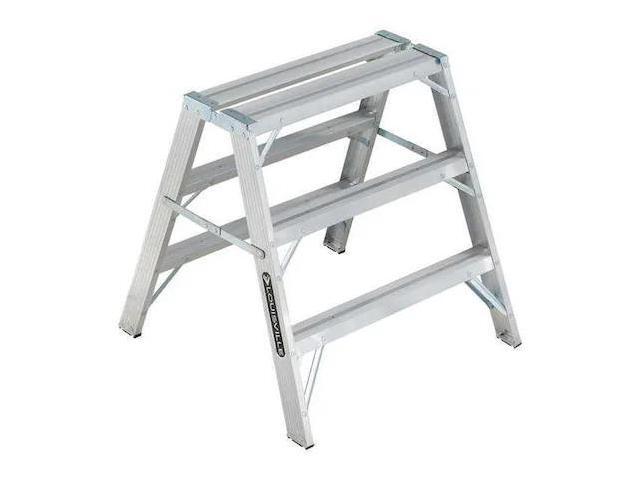 Click here for LOUISVILLE L-2032-03 Sawhorse Ladder  Aluminum  34... prices