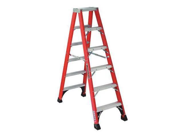Click here for LOUISVILLE FM1406HD 6 ft Fiberglass Twin Stepladde... prices