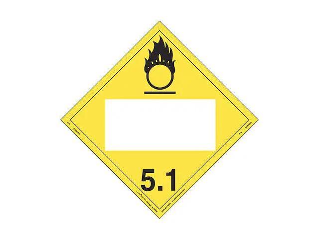 Click here for LABELMASTER ZT6 Oxidizer Placard  Blank  Tagboard... prices