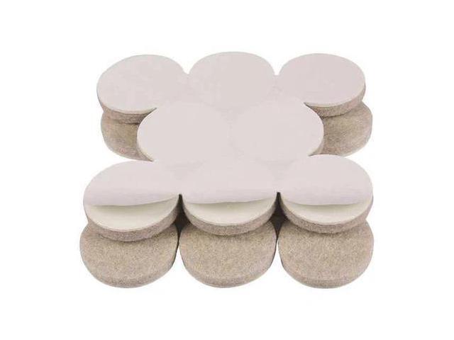 Click here for ZORO SELECT 10J989 Felt Pads Self-Stick Round 1 PK... prices