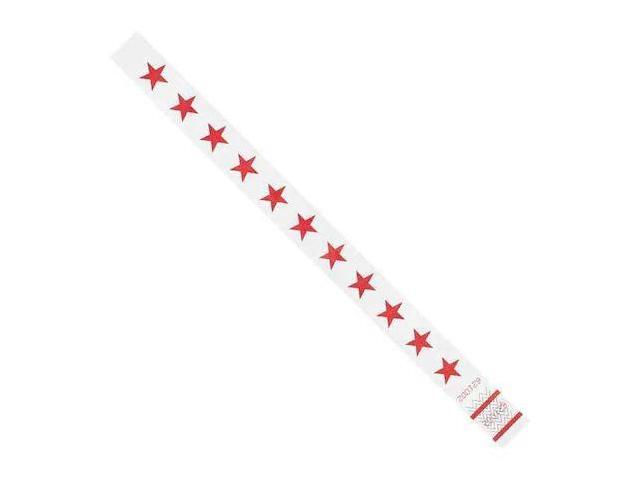 Click here for TYVEK WR104 Tyvek Wristbands  3/4 x 10  Stars  Red... prices