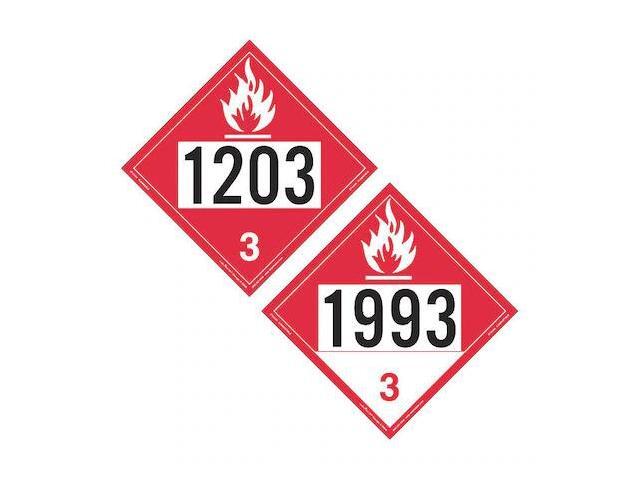 Click here for LABELMASTER ZTV0393 Placard1203 Gasoline/1993 PK25 prices