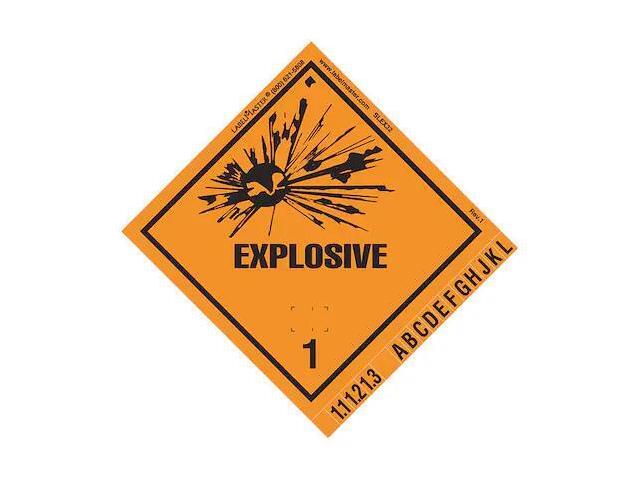 Click here for LABELMASTER SLEX32 Explosive 1 International PK500 prices